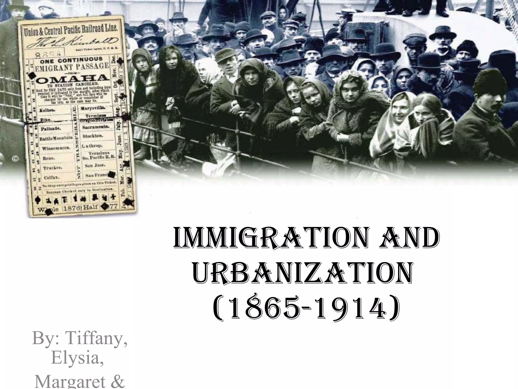 U.S.2.Immigration And Urbanization (1865 1914) | PPT