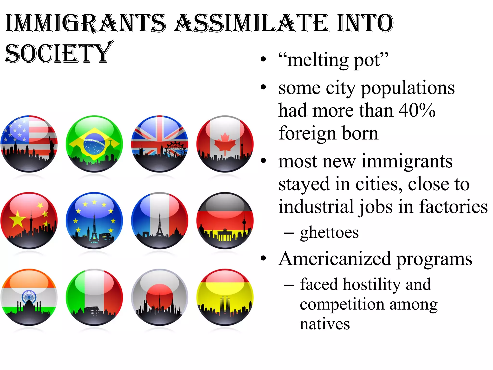 U.S.2.Immigration And Urbanization (1865 1914) | PPT