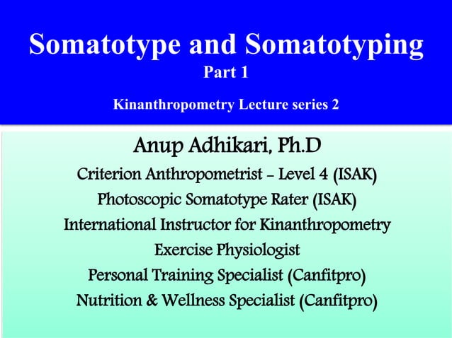 U tube -somatotyping -1st part final