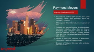 U-Vend, Inc. - Investor Presentation | PPT