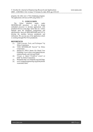 FPGA Based IP Core Initialization for Ps2-Vga Peripherals Using Microblaze Processor | PDF ...