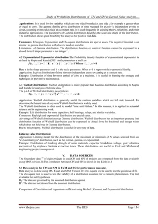 Study of Probability Distributions of Cpi and Spi in Earned Value ...
