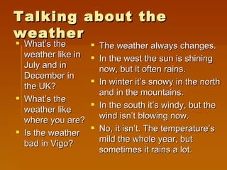 U05 weather | PPT | Weather | Science