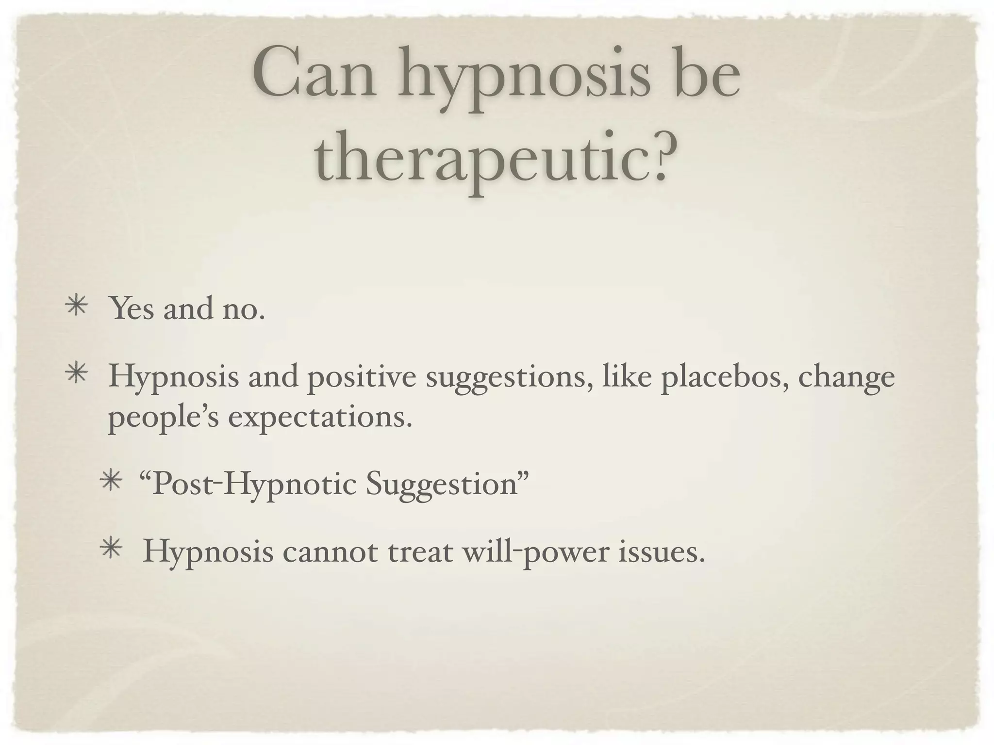 Hypnosis Slides | KEY