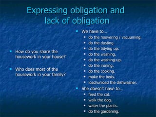 U08 housework | PPT