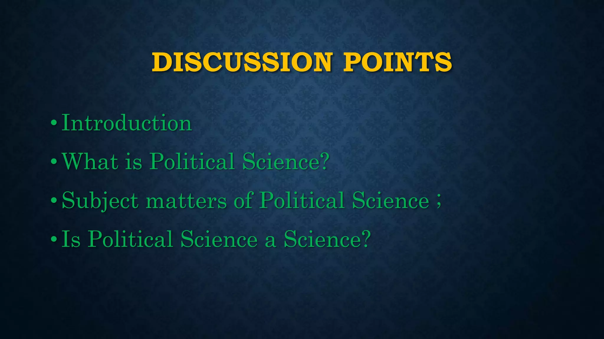 Political science | PPTX