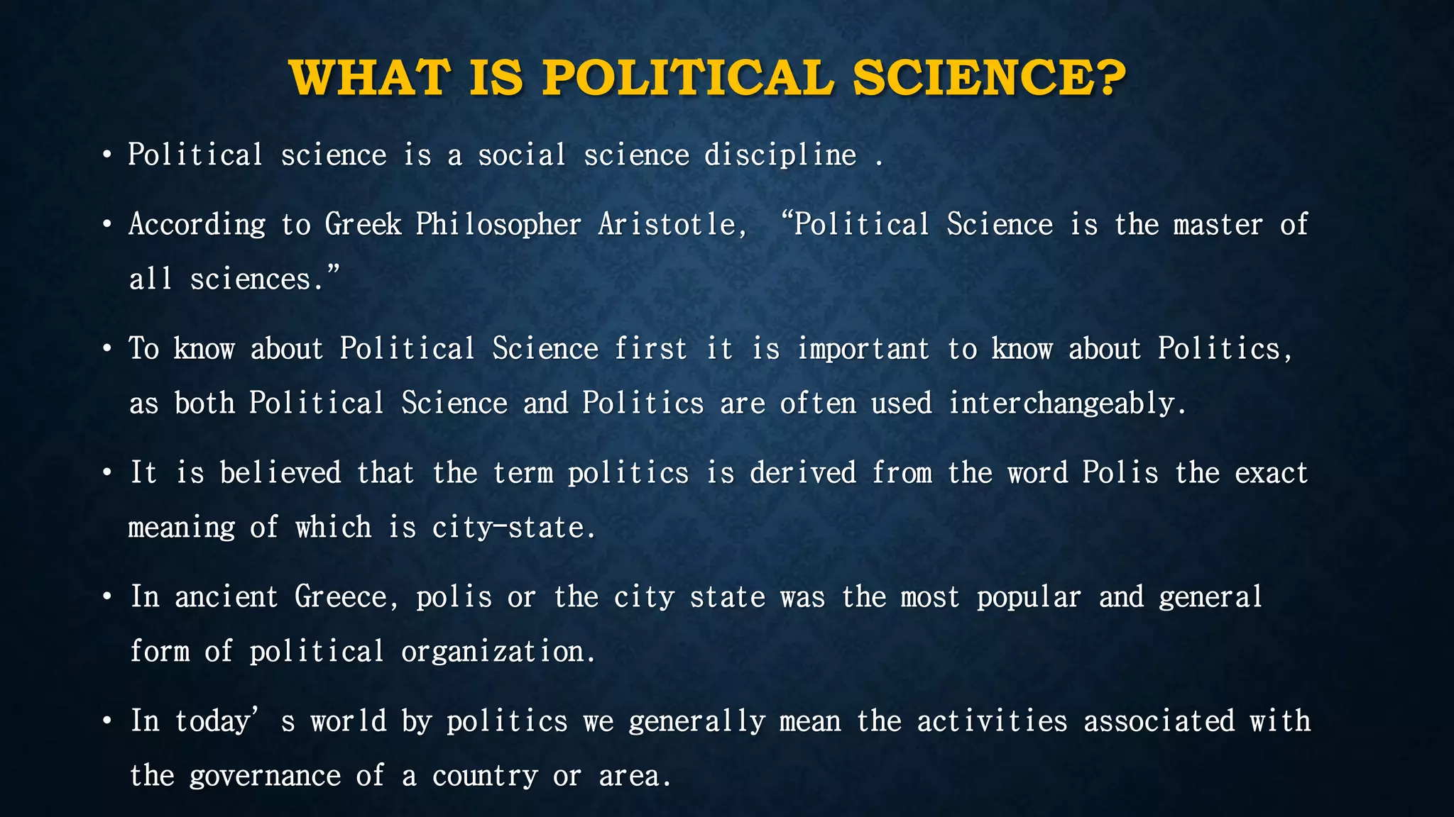 Political science | PPTX