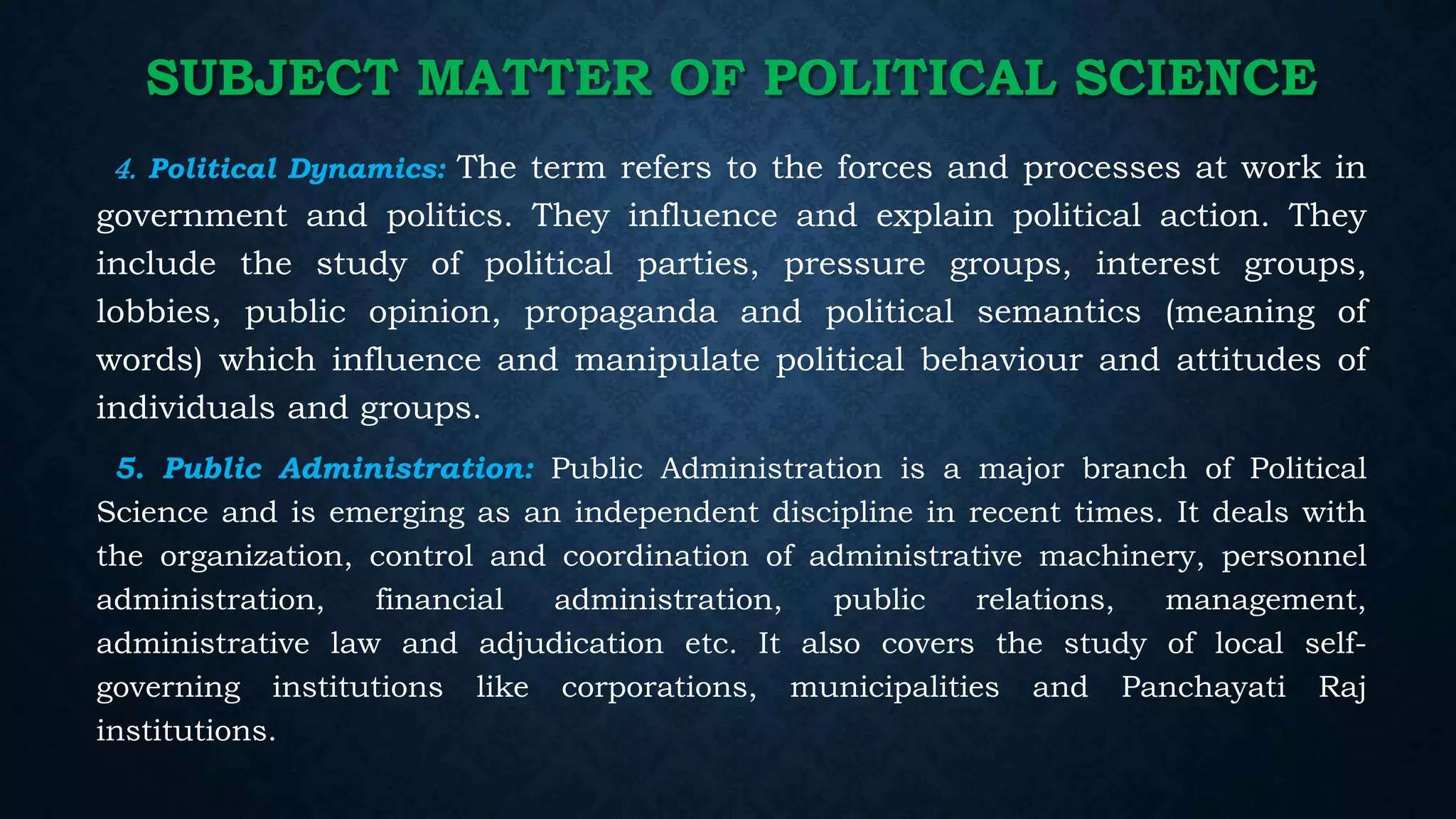 Political science | PPTX