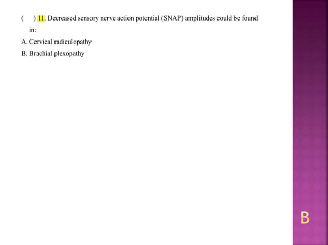 Plexopathy and mononeuropathy (test with answer) | PPT
