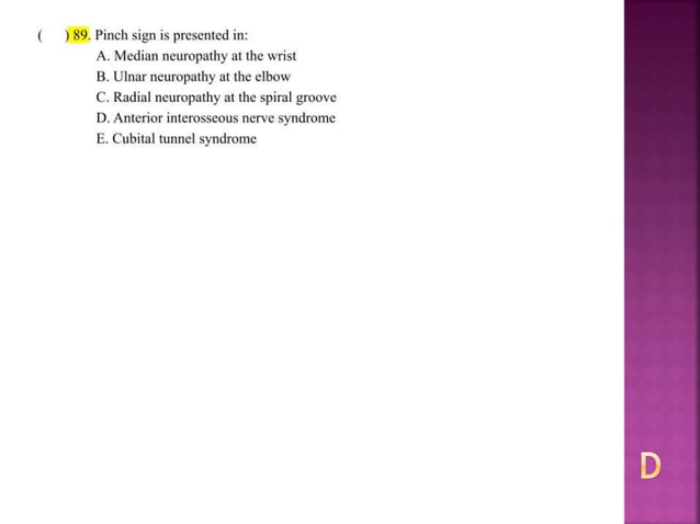 Plexopathy and mononeuropathy (test with answer) | PPT