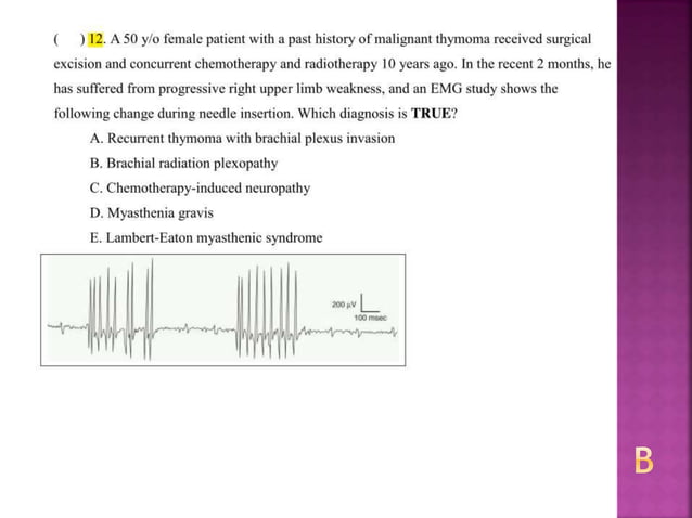 Plexopathy and mononeuropathy (test with answer) | PPT