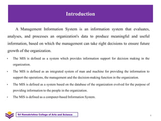 Management Information System - Introduction | PPTX