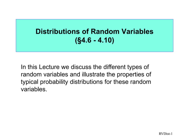 Statistical Distributions normal binary.ppt