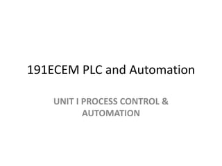 plc and automation for ece department students | PPT