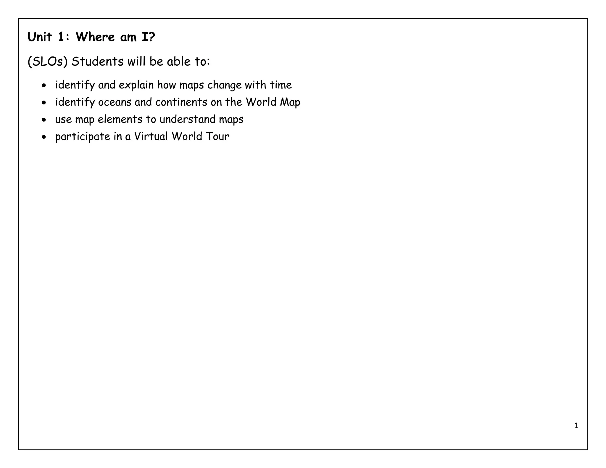 Where am I - Maps and Globe for grade 2 class | PDF