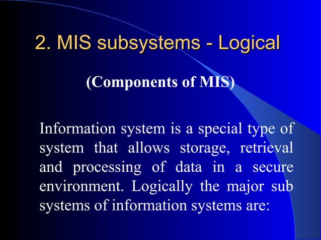 Management Information System: Information, Information System ...