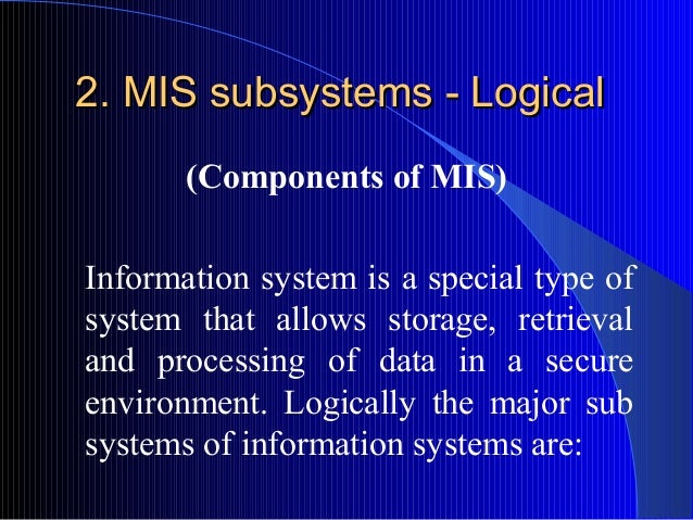 Management Information System: Information, Information System, Manag…