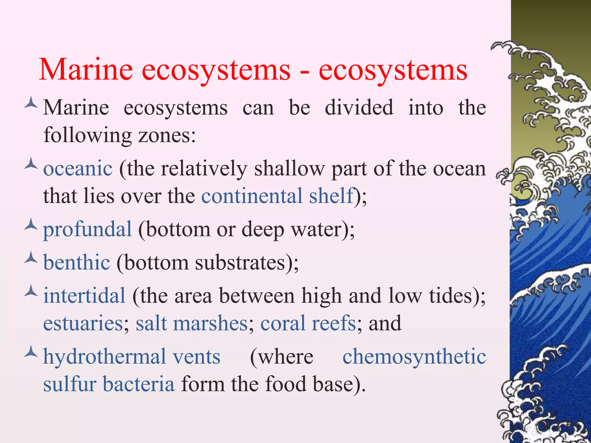 marine ecosystem | PPT