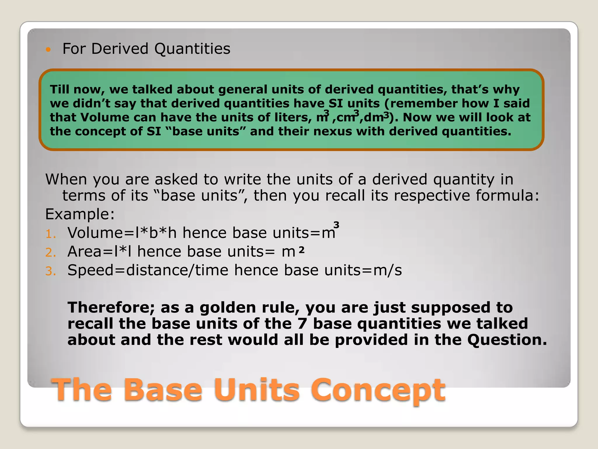 Unit1: Physical Quantities & Units | PPTX