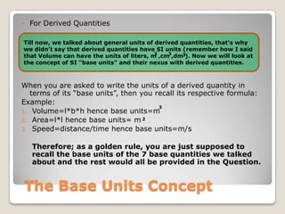 Unit1: Physical Quantities & Units | PPTX