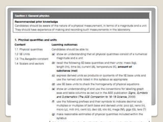 Unit1: Physical Quantities & Units | PPTX