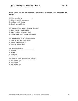 U1 test-b | DOCX