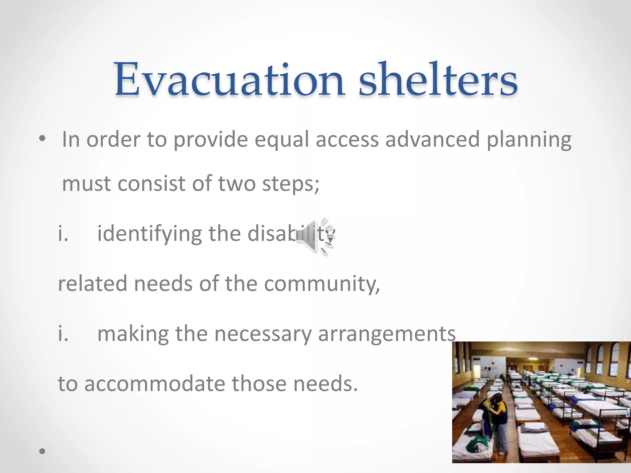 Emergency planning for persons with disabilities | PPTX