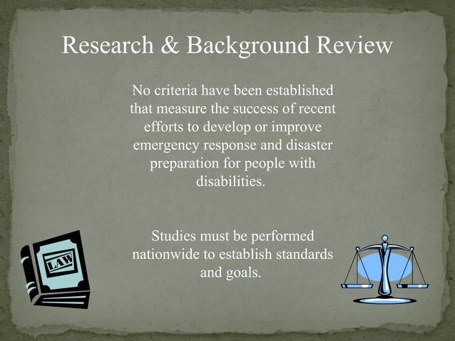 Sample Access and Functional Needs & Disaster Preparedness Proposal | PPT