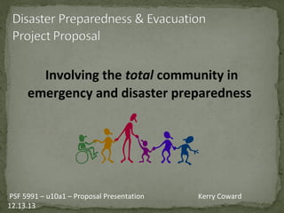 Sample Access and Functional Needs & Disaster Preparedness Proposal | PPT