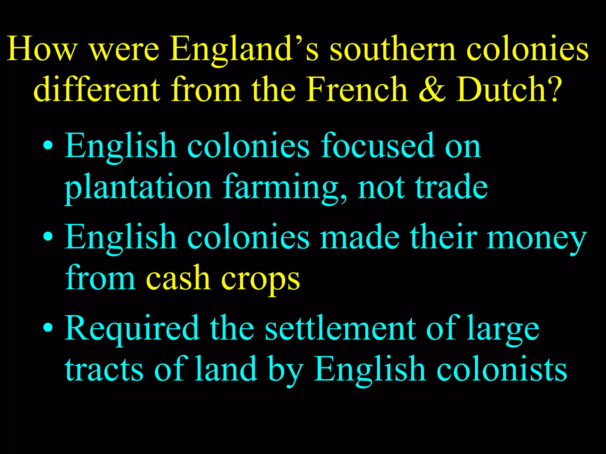 U10 dutch, english & french colonies | PPT