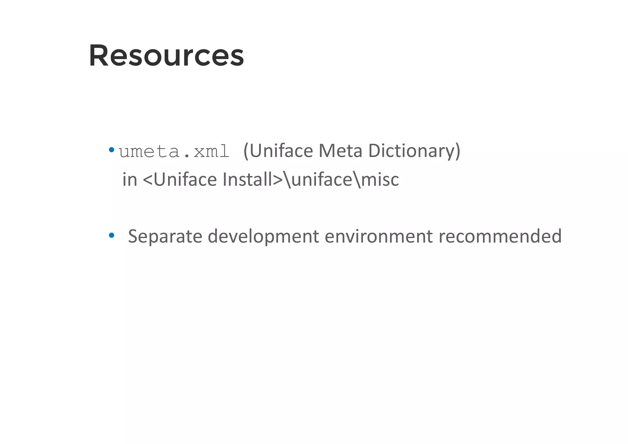 Uniface I0 IDE Custom Menus and Worksheets | PDF