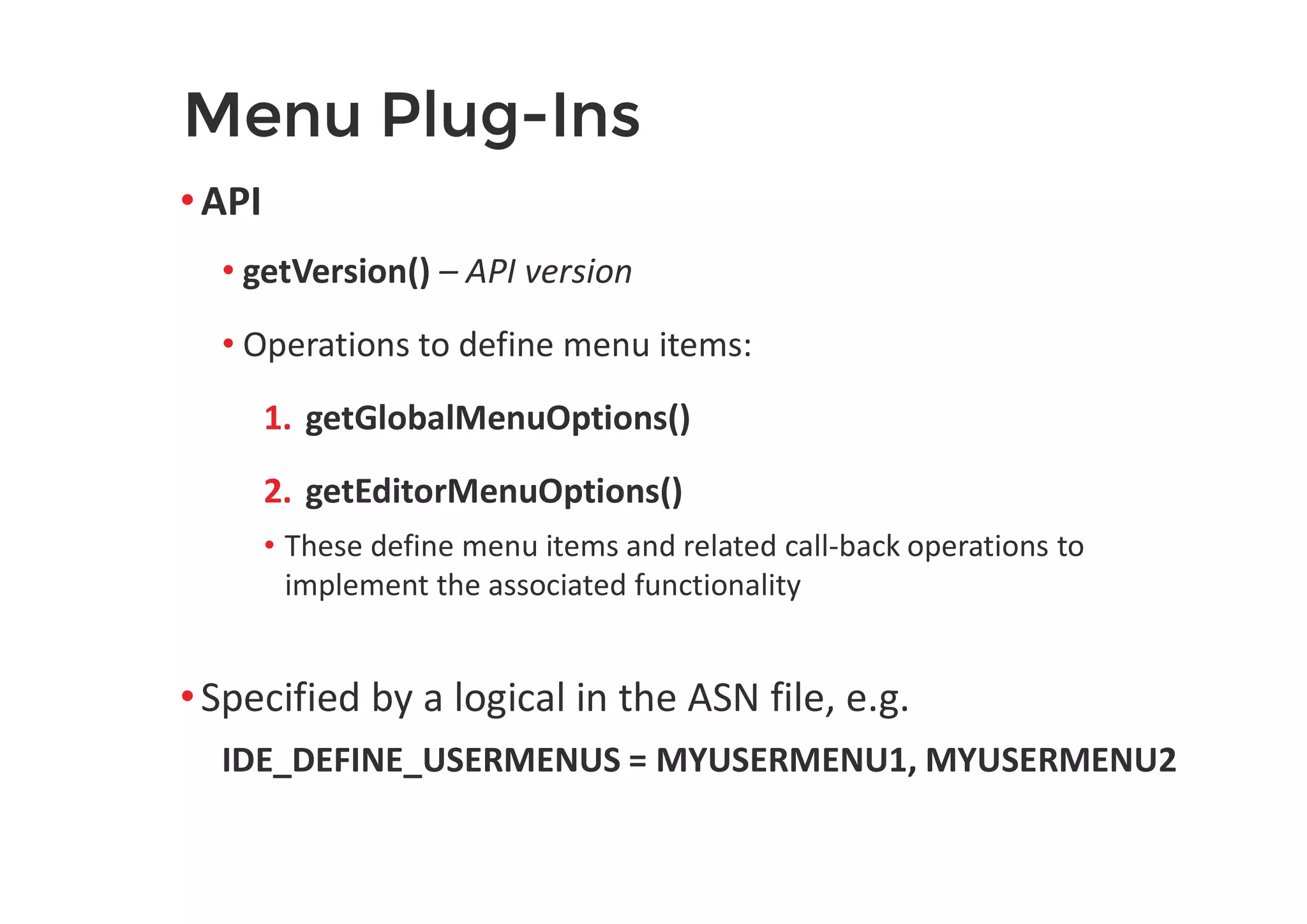 Uniface I0 IDE Custom Menus and Worksheets | PDF