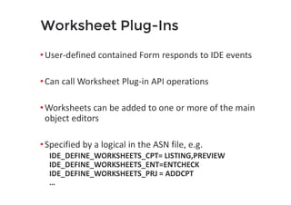 Uniface I0 IDE Custom Menus and Worksheets | PDF