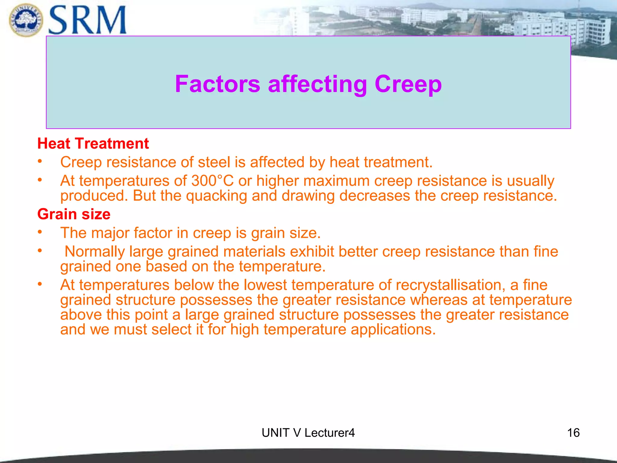 Fatigue and creep | PPT