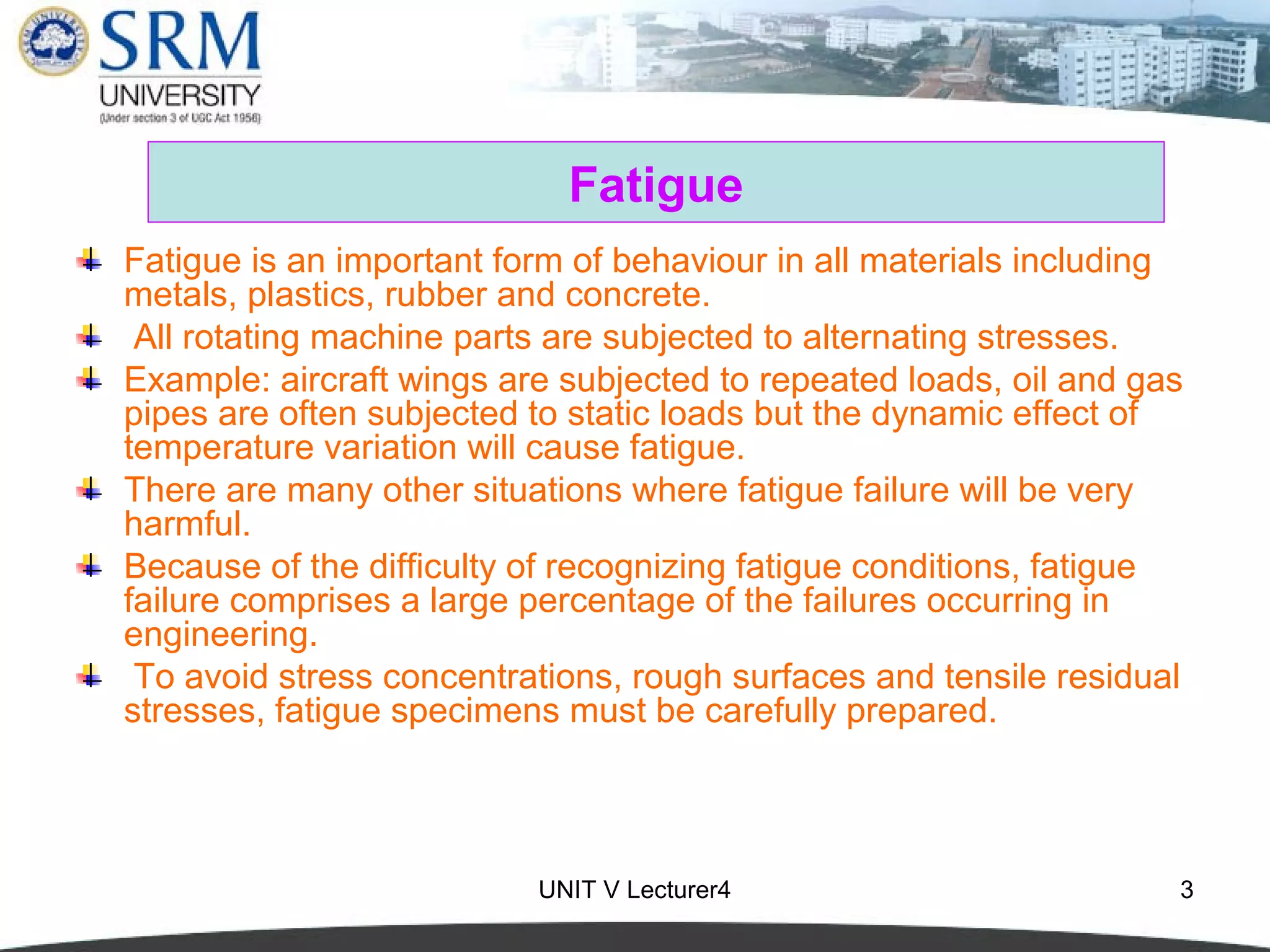 Fatigue and creep | PPT