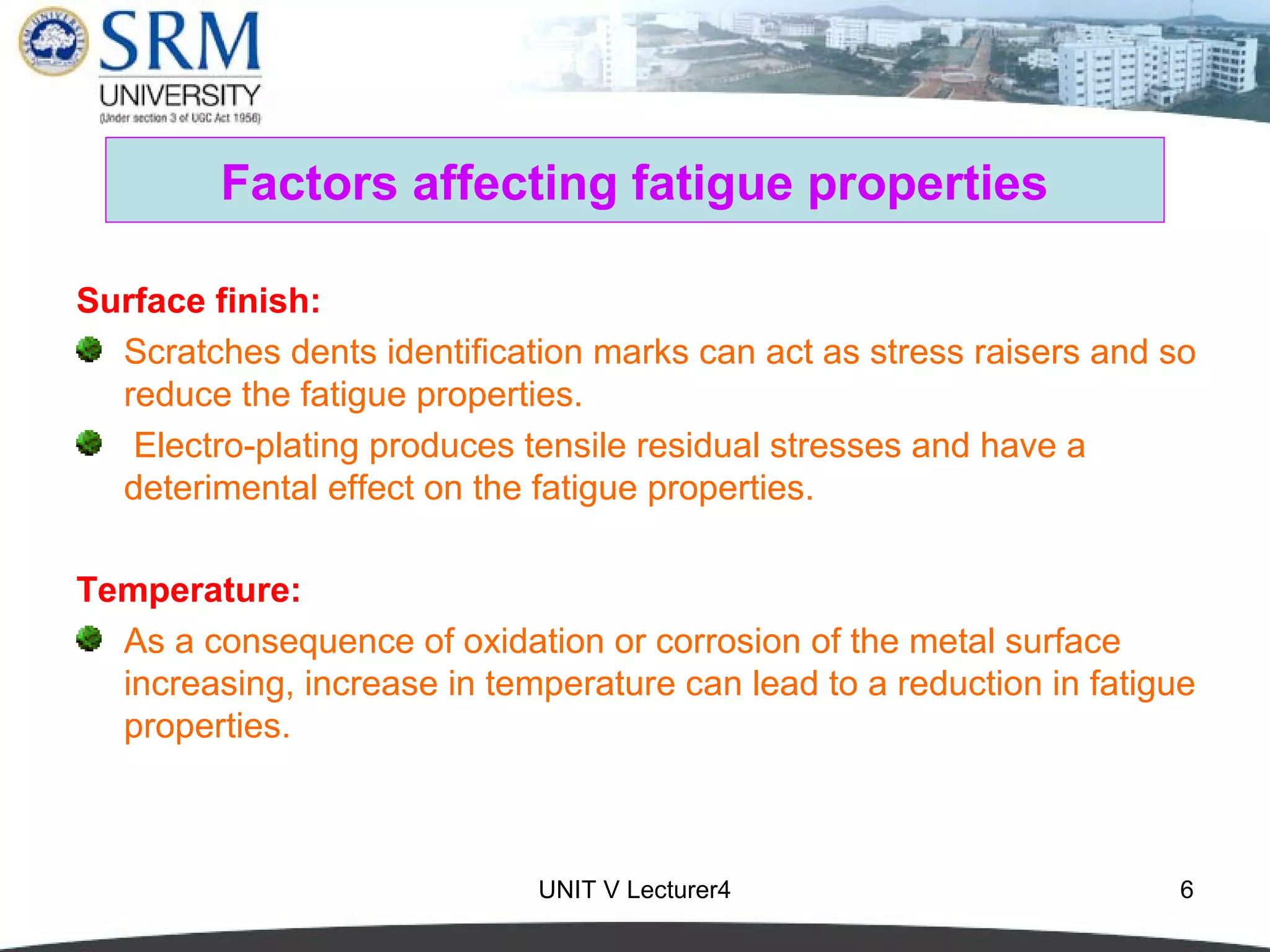 Fatigue and creep | PPT