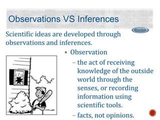 Observations & Inferences | PPSX | Science
