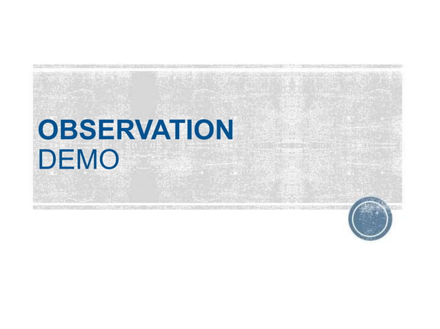 Observations & Inferences | PPT