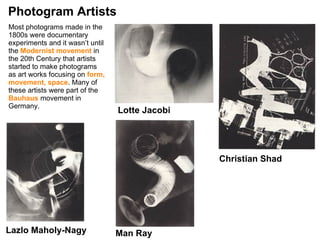 U1.1 Photograms Project 2008 9 | PPT