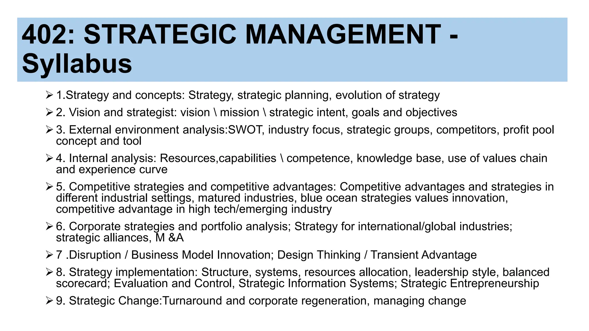 Strategic Management, Vision Mission, Internal Analsysis | PDF