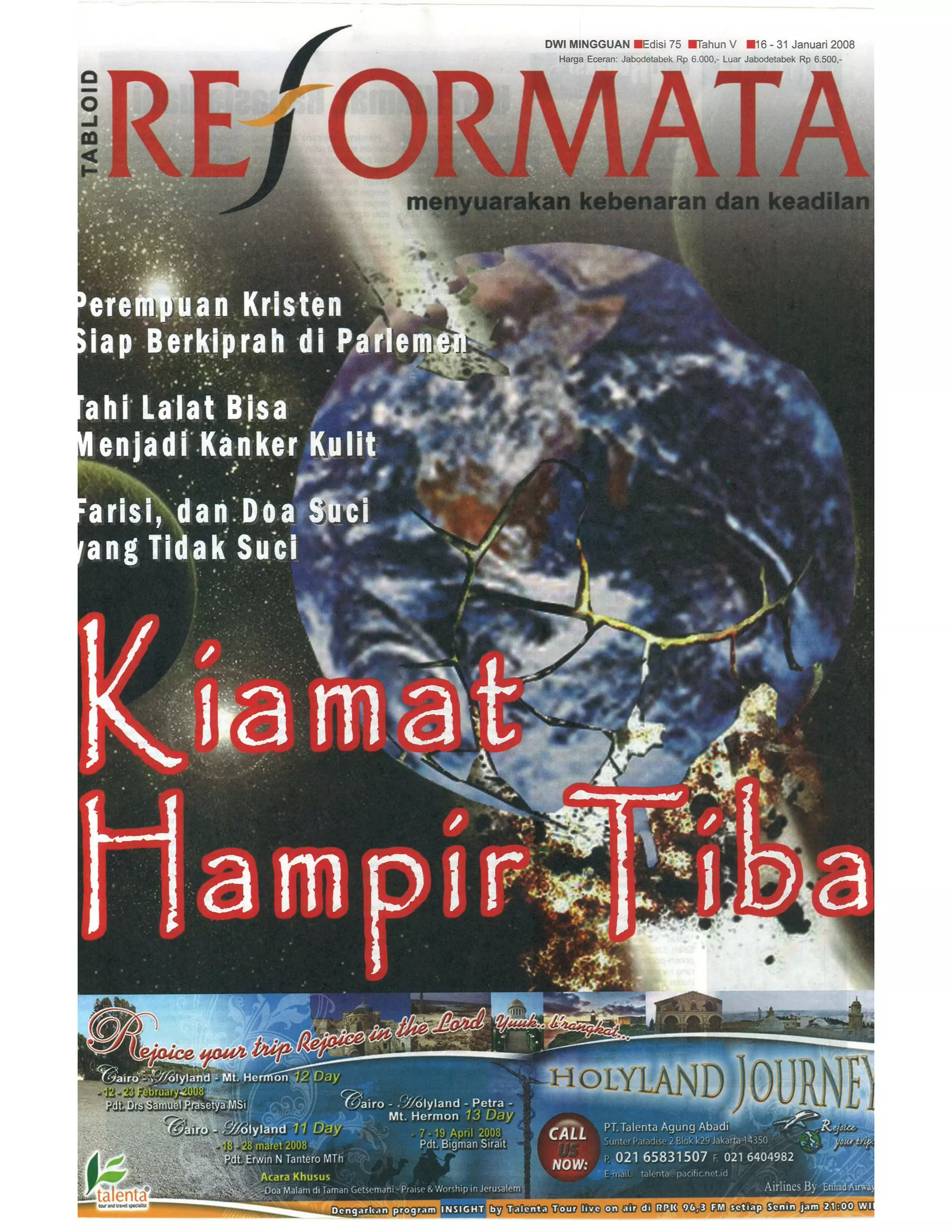 Tabloid reformata edisi 75 januari minggu ii 2008 | PDF