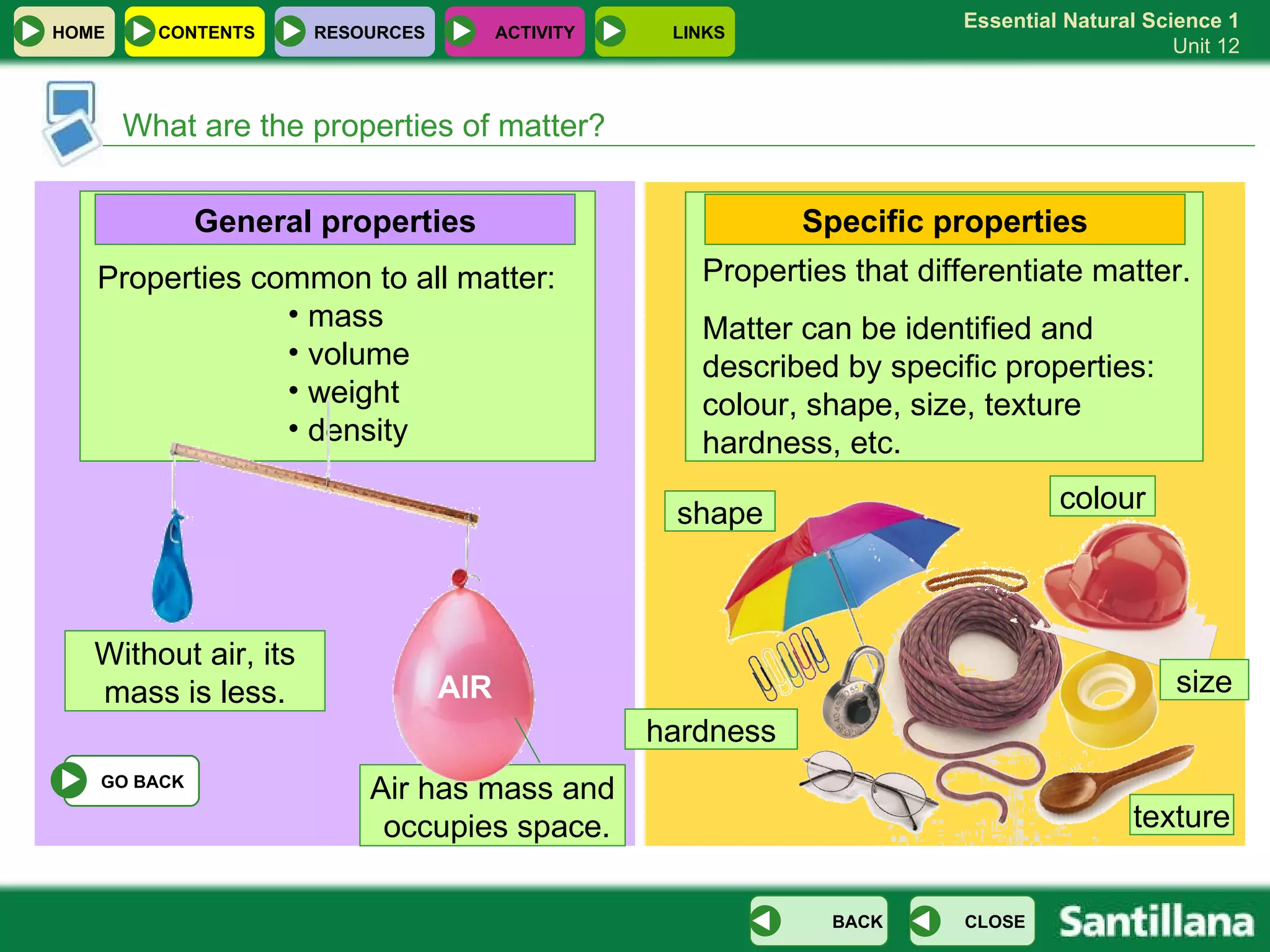 U12 MATTER AND ITS PROPERTIES | PPT