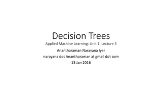 Machine Learning Lecture 3 Decision Trees | PDF
