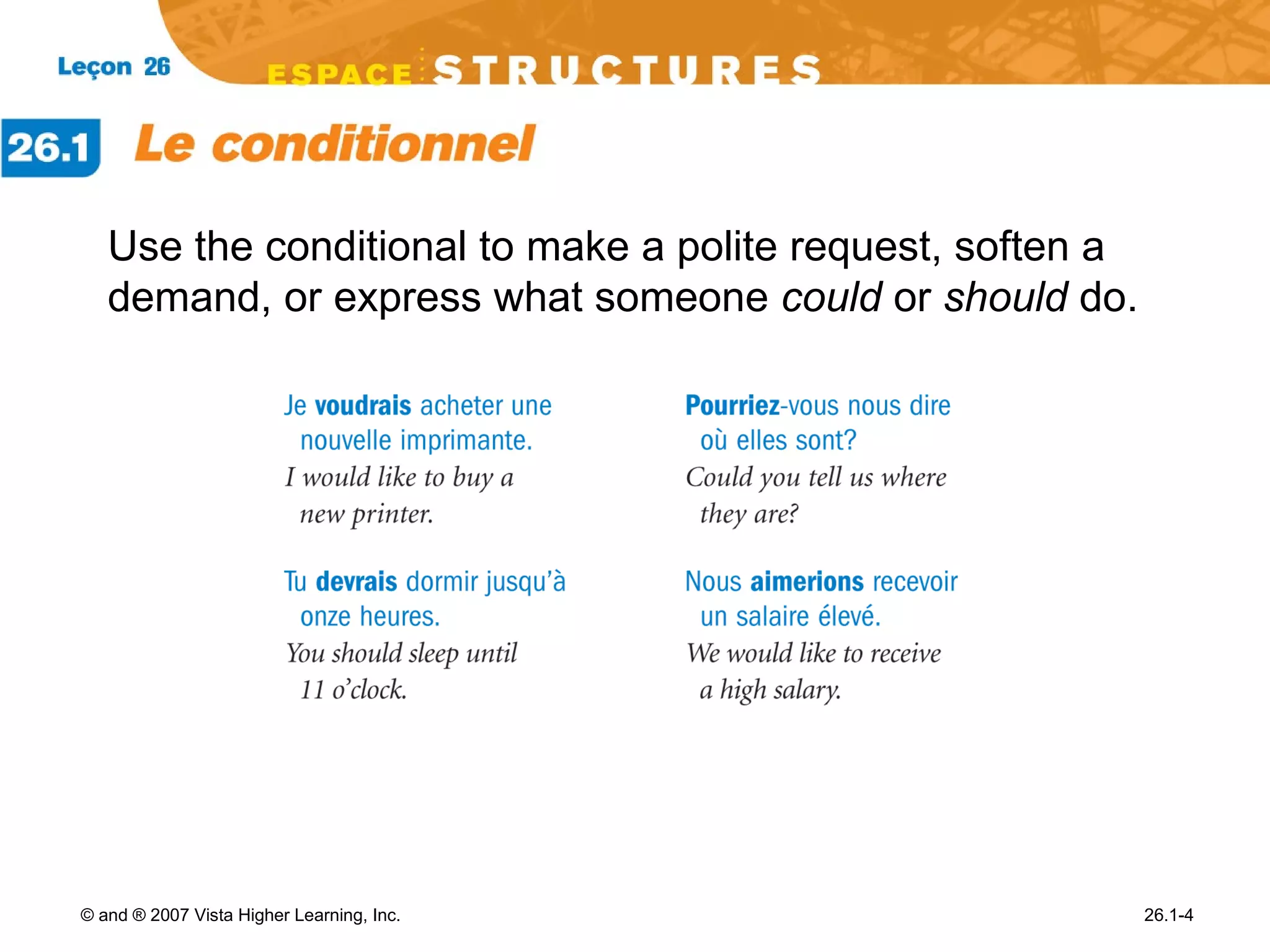 Le Conditionnel | PPT