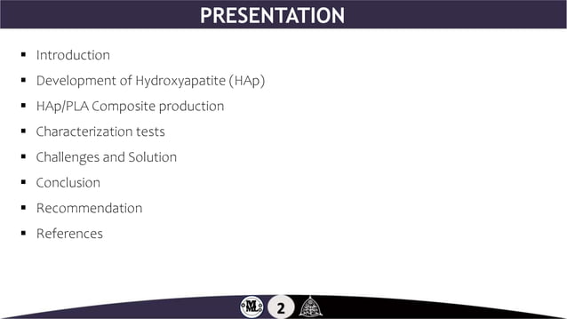 Development and characterization of hydroxyapatite/polylactic acid.pptx