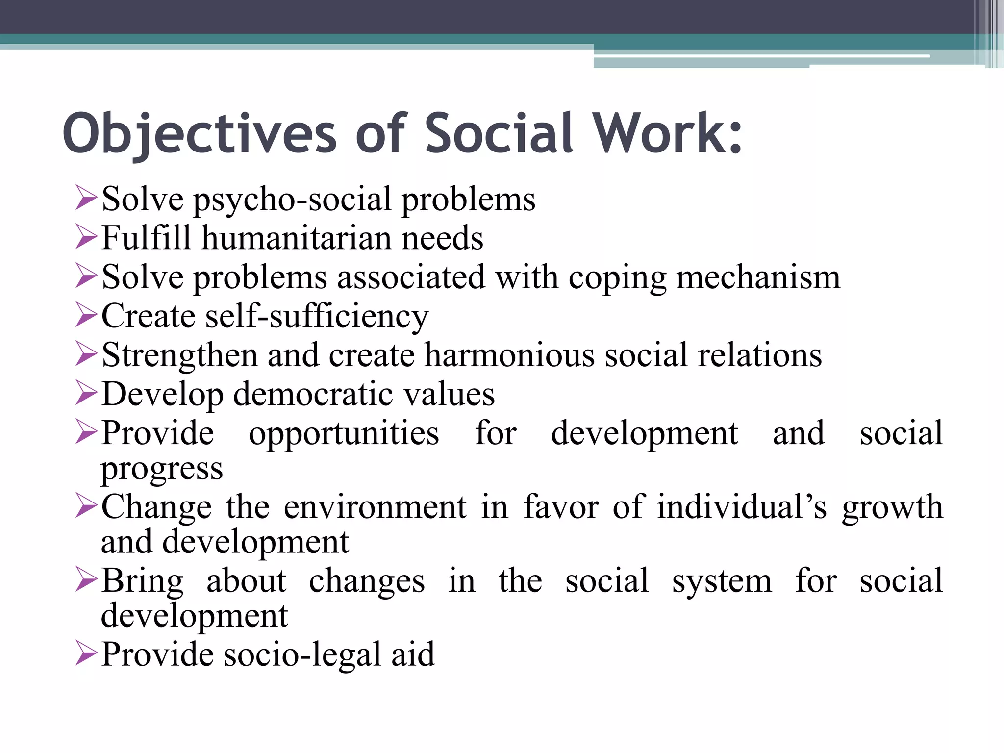 Social work meaning and concept | PPTX