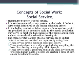 Social work meaning and concept | PPTX