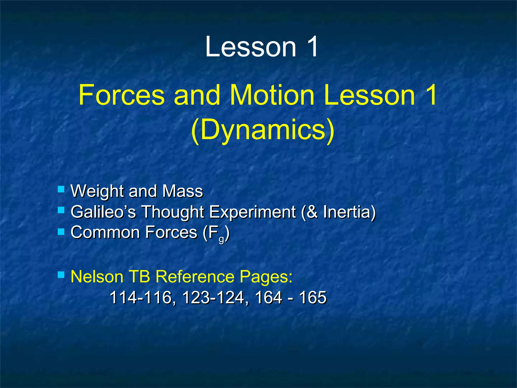 Grade 11, U1B-L1, Intro to Forces | PPT | Physics | Science