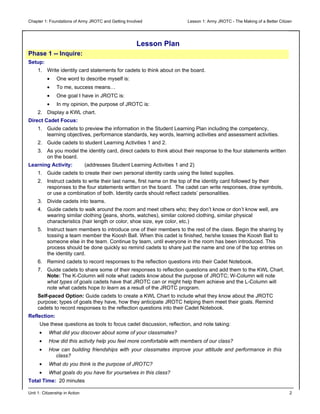 U1 c1l1 lesson plan | DOC