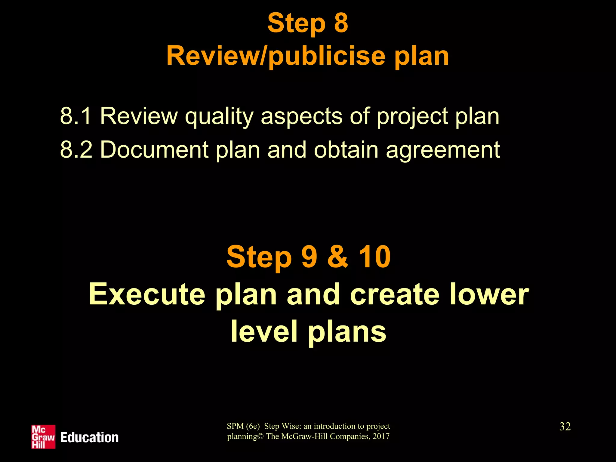 Chapter 03 overview-of project planning Step Wise | PDF